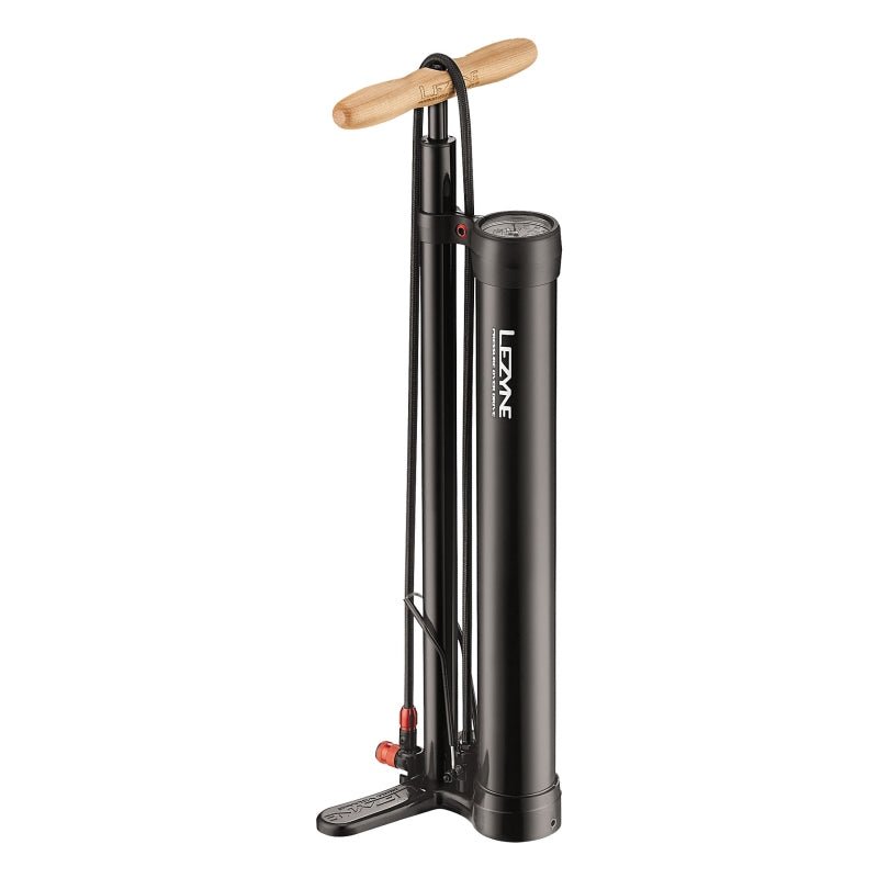 Lezyne Pressure Overdrive Floor Pump: Black - Dragonspine Cycling